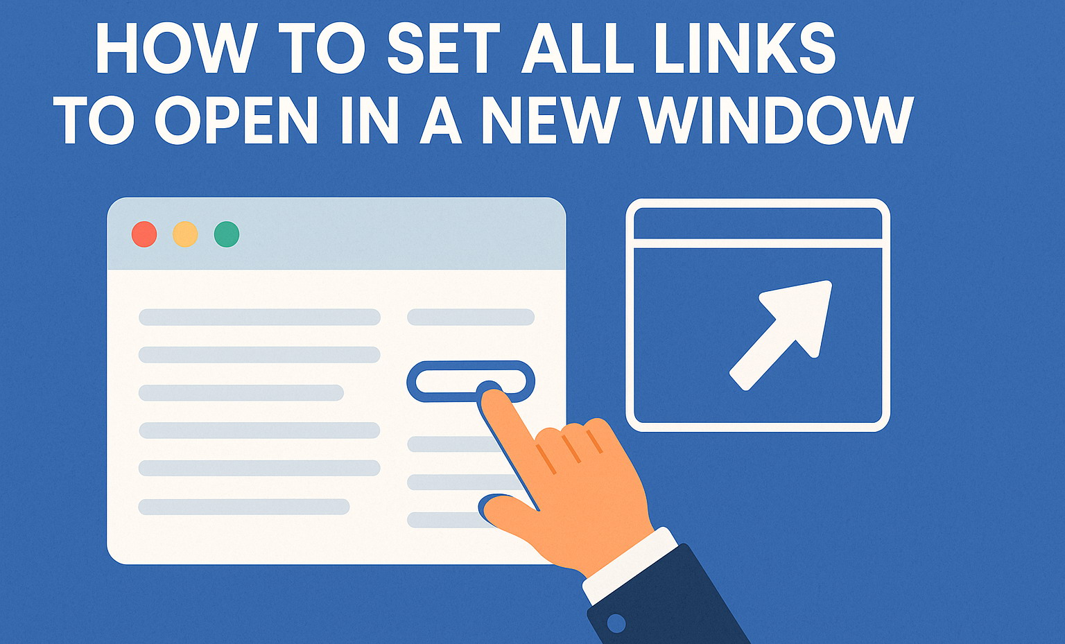 How To Set All Links to Open in a New Window | Blogger Tips and Tricks